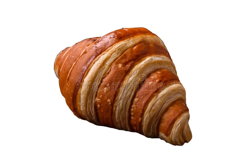 Delicious Crispy Sweet Croissant Cornet with Chocolate Stock Photo ...