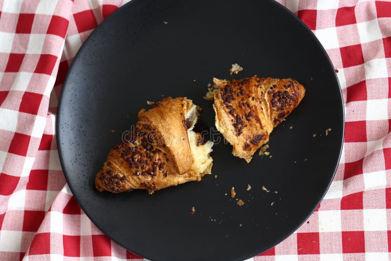 Delicious croissant stock image. Image of cafe, close - 46393019