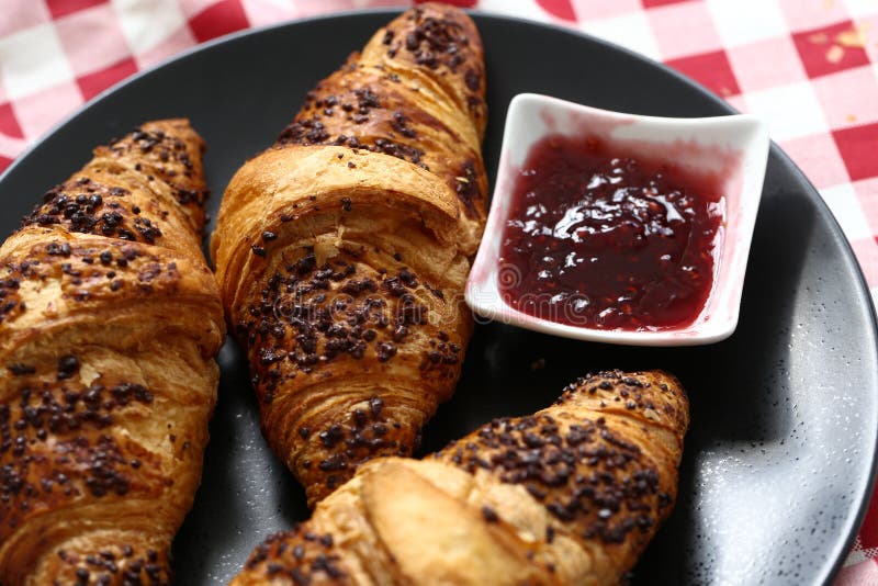 Delicious croissant stock image. Image of french, breakfast - 46396289