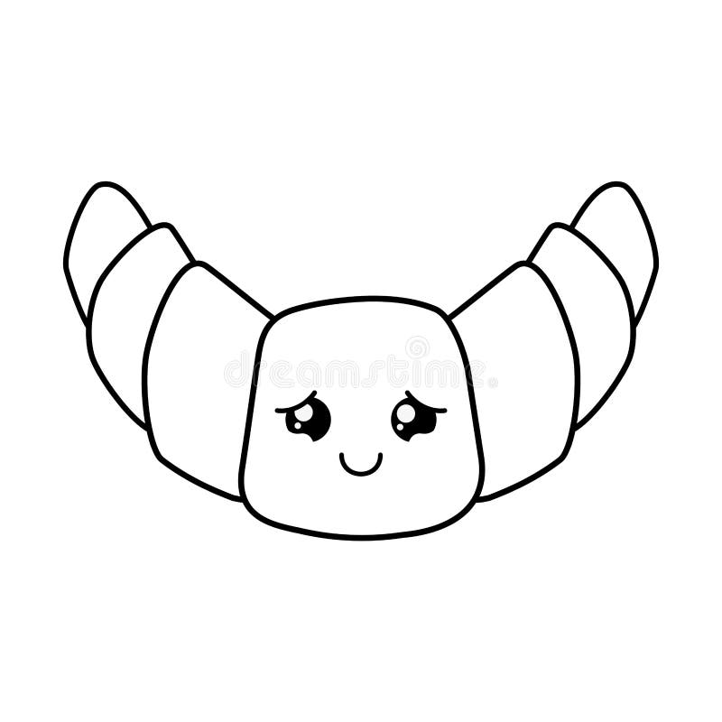Kawaii Croissant Stock Illustrations – 473 Kawaii Croissant Stock ...