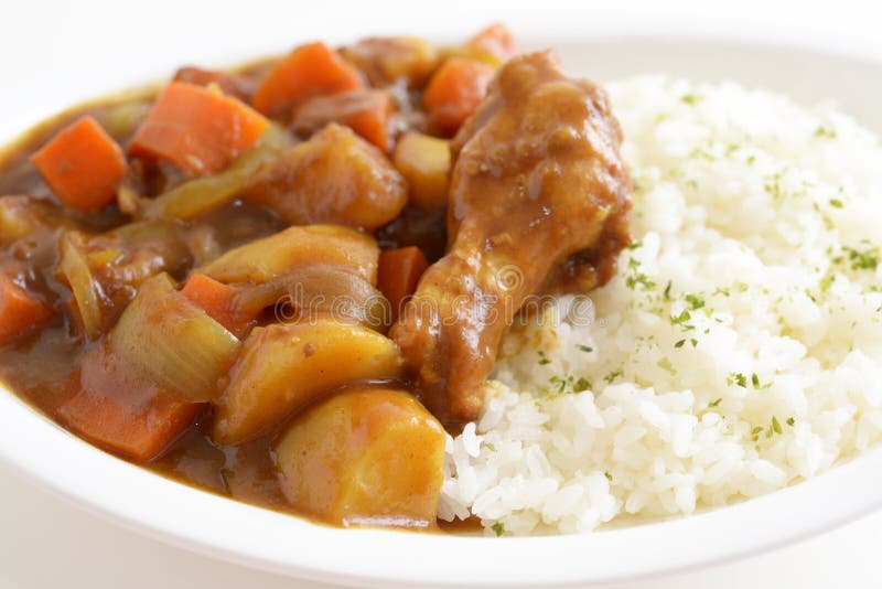 Delicious curry and rice stock image. Image of diet - 130531161