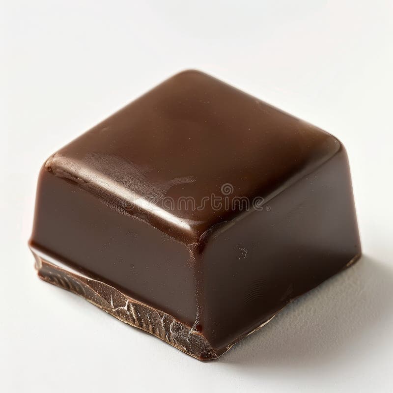 Delicious Dark Chocolate Candy Square Stock Illustration - Illustration ...