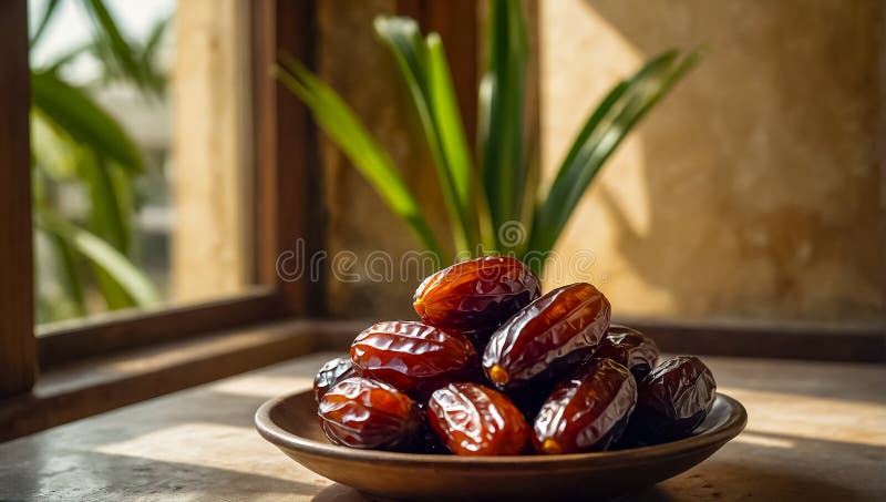 Delicious dates the table stock illustration. Illustration of natural ...