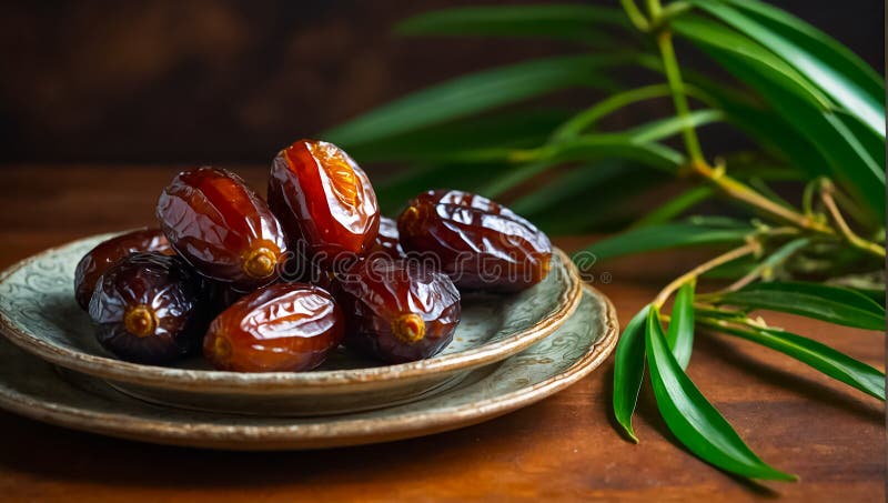 Delicious Dates the Table Traditional Healthy Stock Illustration ...