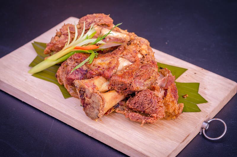 Crispy Pata, Traditional Food in Philippines Stock Photo - Image of ...
