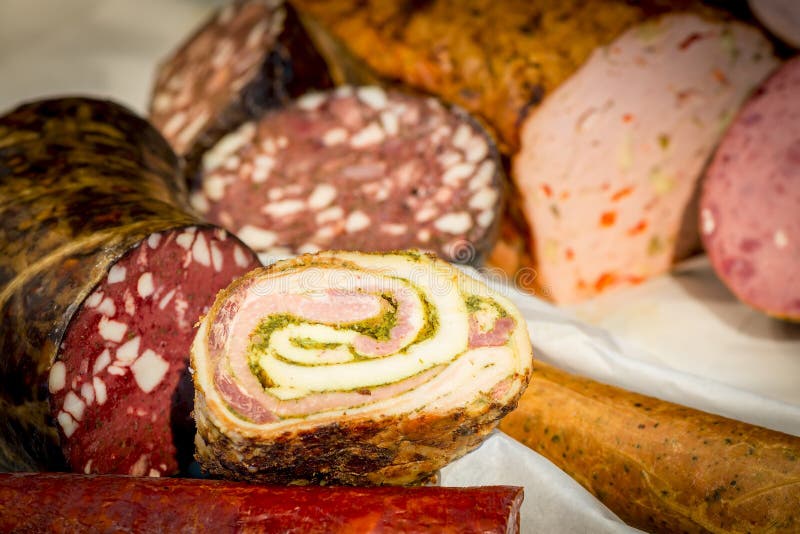 Delicious deli meats stock photo. Image of delicious - 53550180