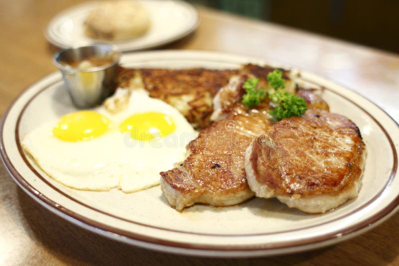 Delicious diner breakfast stock image. Image of hash - 15540319