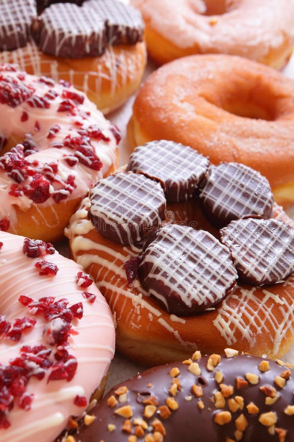 Delicious donuts stock image. Image of iced, chocolate - 21889063