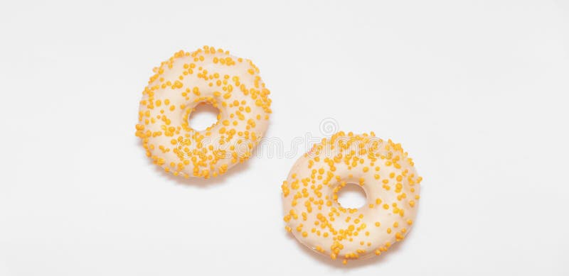 Delicious Donuts on Light Background. Stock Image - Image of background ...