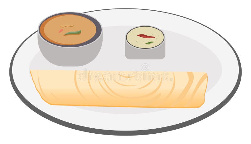 Dosa Sketch Stock Illustrations – 18 Dosa Sketch Stock Illustrations ...