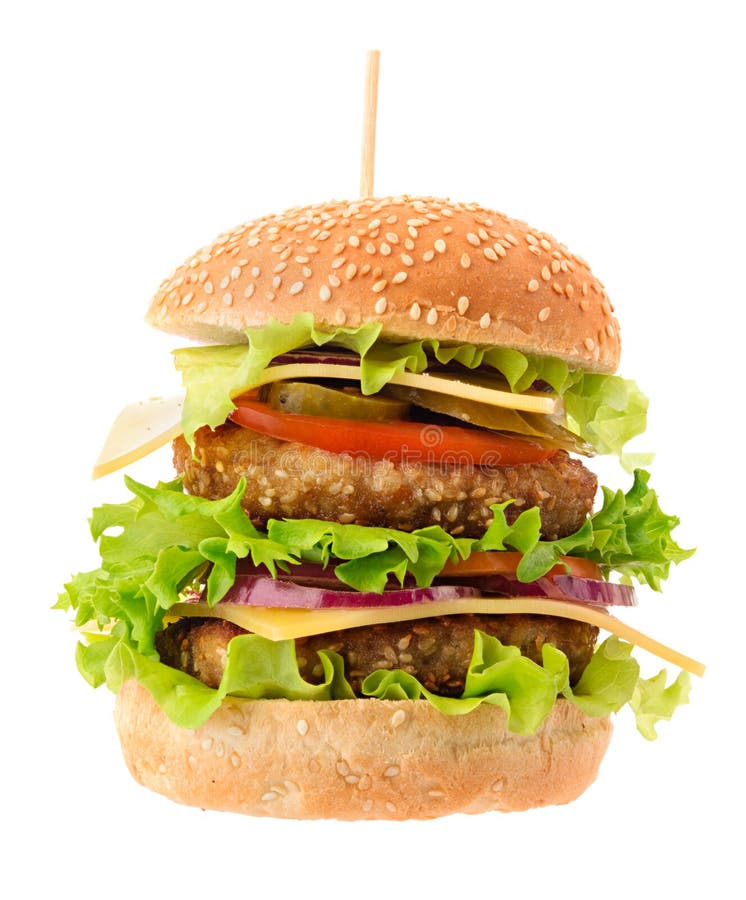 Delicious double burger stock photo. Image of delicious - 94141088