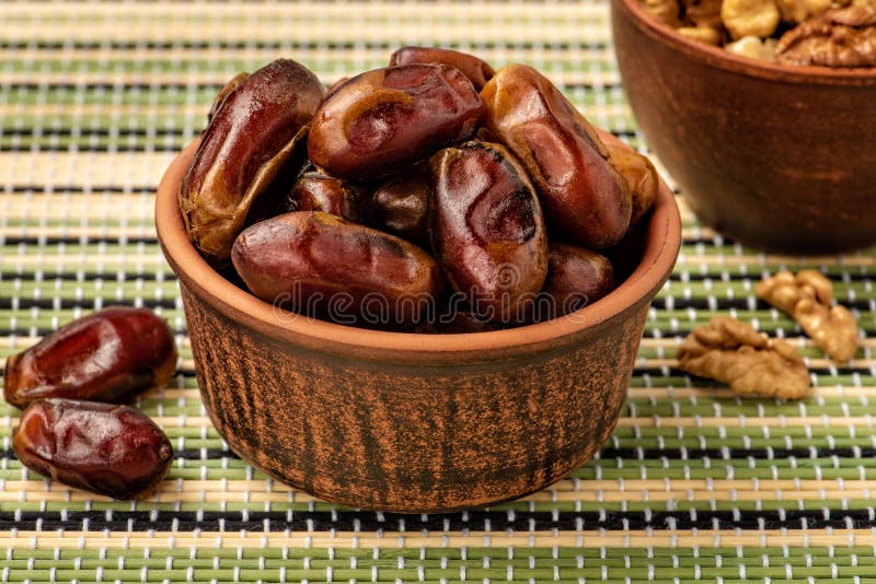 Delicious Dried Dates, a Favorite Dish of Many Gourmets Stock Image ...