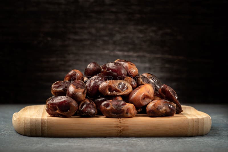 Delicious Dried Dates, a Favorite Dish of Many Gourmets Stock Image ...
