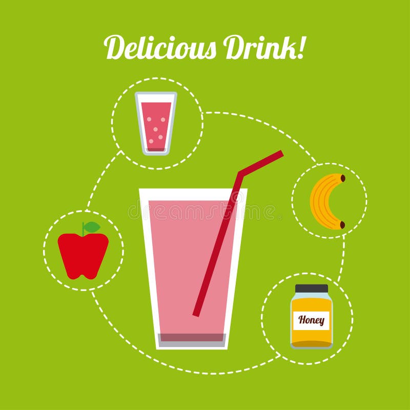 Delicious drink stock vector. Illustration of glass, nature - 60270231