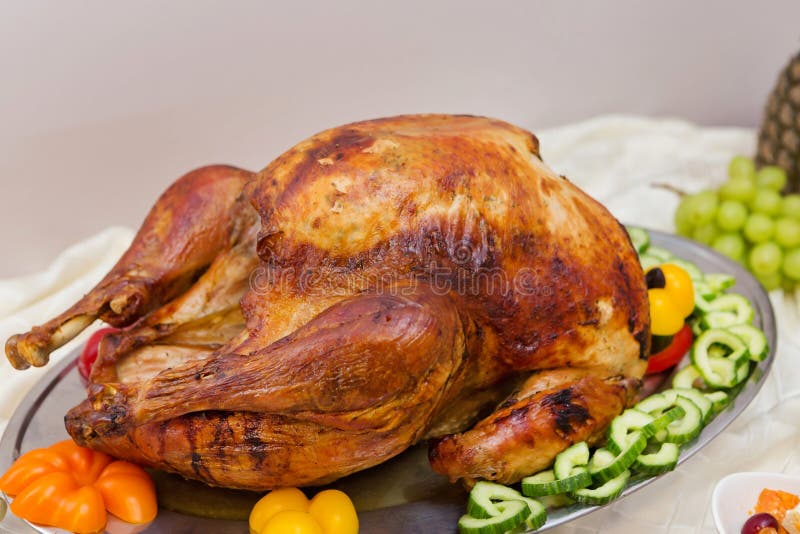 Delicious Extravagant Thanksgiving Turkey Dinner Stock Photo - Image of ...