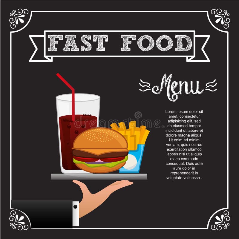 Delicious fast food stock vector. Illustration of isolated - 59534614