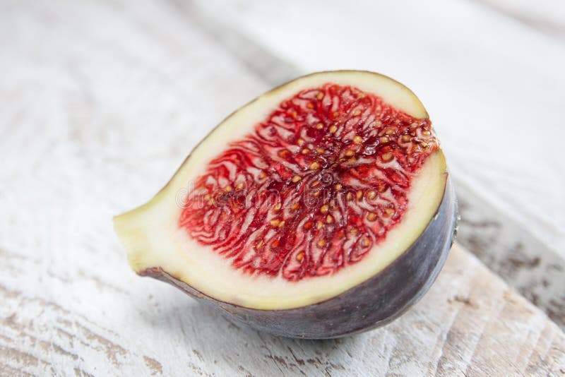 Delicious fig cut in half stock photo. Image of fresh - 26363576