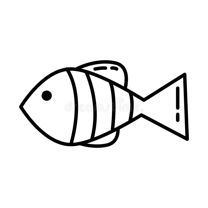 Delicious Fish Healthy Food Icon Stock Vector - Illustration of menu ...