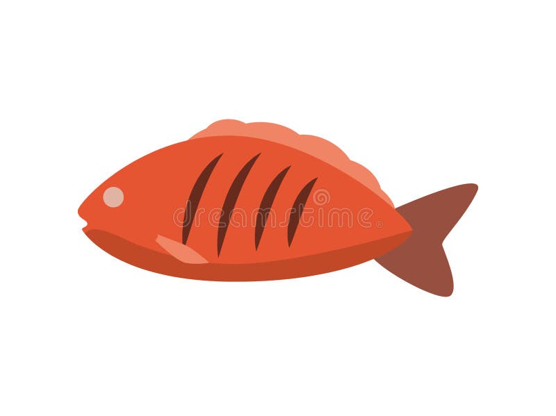 Delicious Fish Meat Seafood Stock Vector - Illustration of appetizer ...