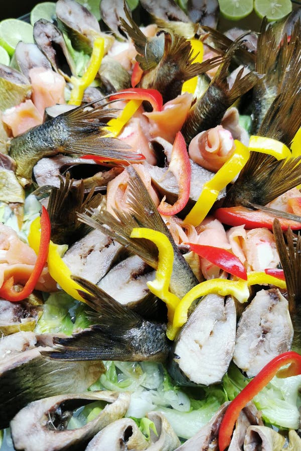 Delicious Fish Salad from the Egypt Stock Image - Image of salad ...