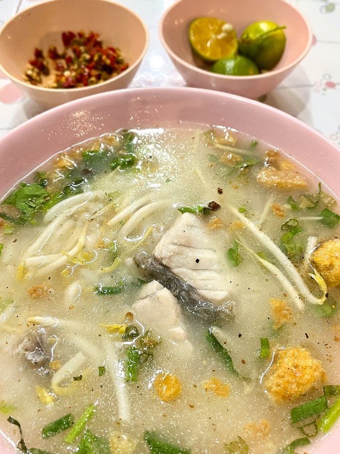 Delicious Fish Soup with Fresh Ingredients Stock Image - Image of bowl ...