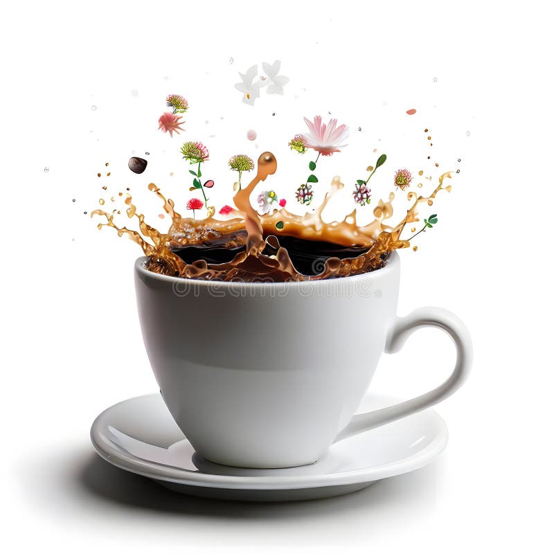 Delicious Flower Splashed Coffee for International Coffee Day ...