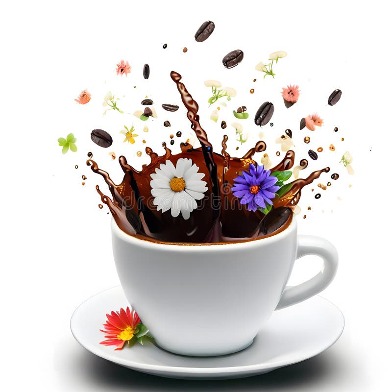 Delicious Flower Splashed Coffee for International Coffee Day ...