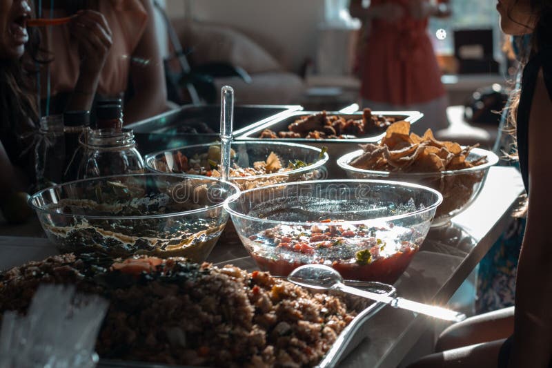 Delicious Food As a Festive Table Set. Stock Photo - Image of party ...
