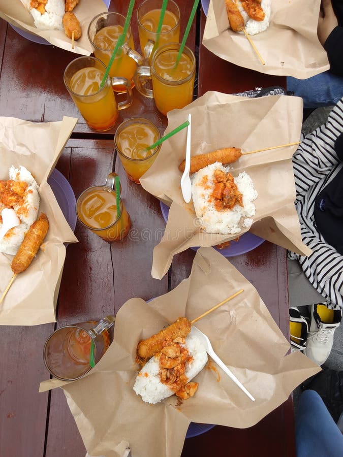 Delicious Food and Good Beverages Stock Image - Image of orange ...