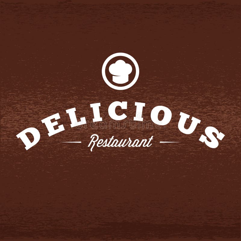 Delicious Food Label. Vector Illustration Decorative Design Stock ...