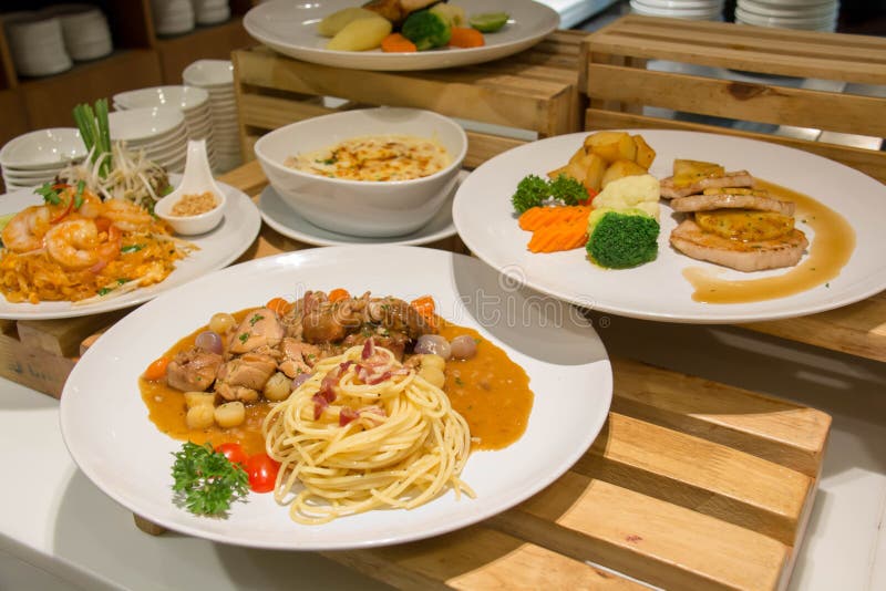 Delicious Food on Plate for Tasty Stock Image - Image of meal, copy ...