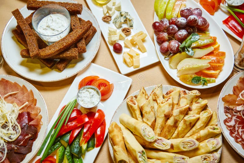 Delicious Food on the Table Stock Photo - Image of celebration, menu ...