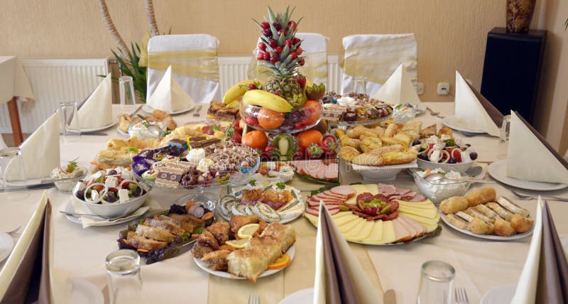 Delicious food on a table stock photo. Image of delicious - 56718522