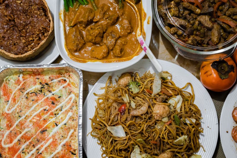 Eat Sumptuous Food at Home Party Stock Photo - Image of high, hand ...