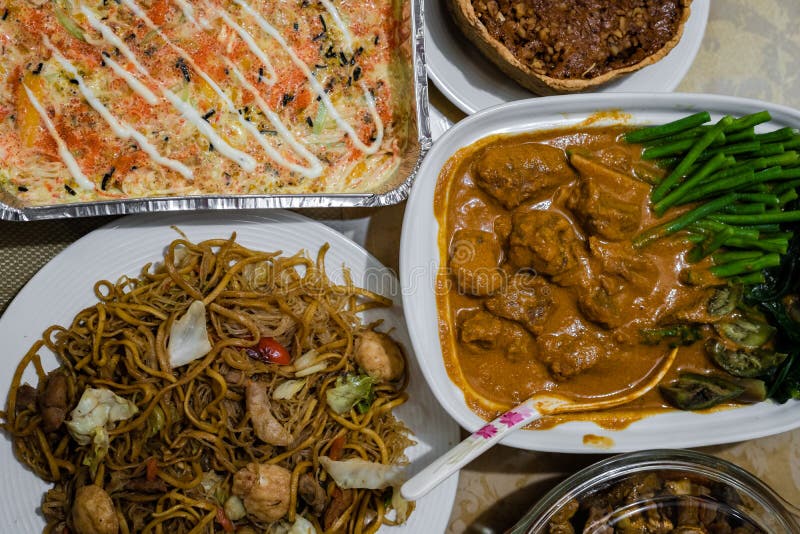 Eat Sumptuous Food at Home Party Stock Photo - Image of high, hand ...