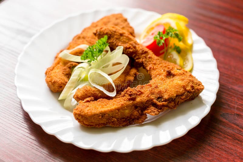 Delicious Food on White Plate Stock Photo - Image of dish, fresh: 45081620