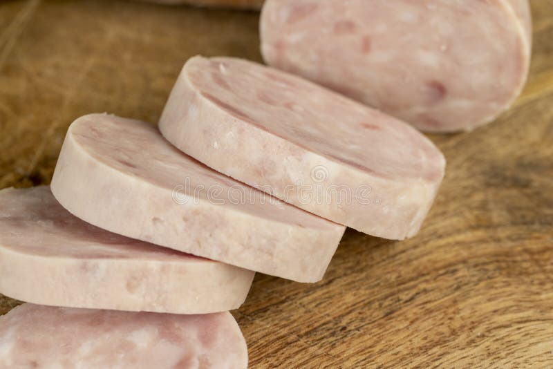 Delicious and Fresh Ham with Chicken Fillet Stock Image - Image of ...