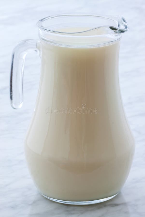 Delicious fresh milk stock photo. Image of almonds, breakfast - 110341242
