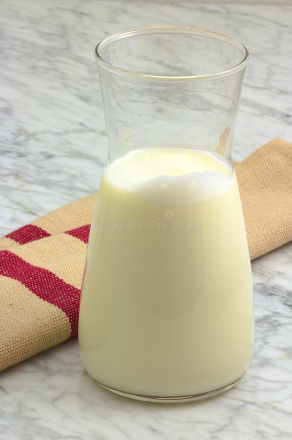 Fresh nutritious milk jar stock image. Image of creamy - 320378295