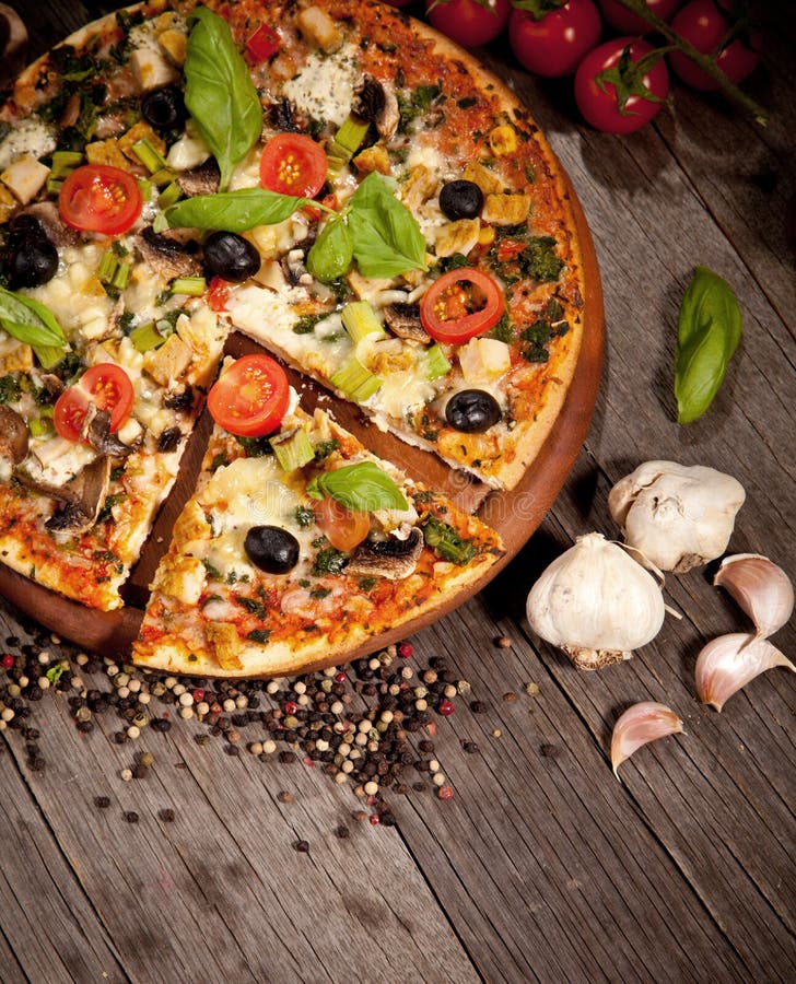 Fresh Pizza stock photo. Image of advertisement, sign - 1759610