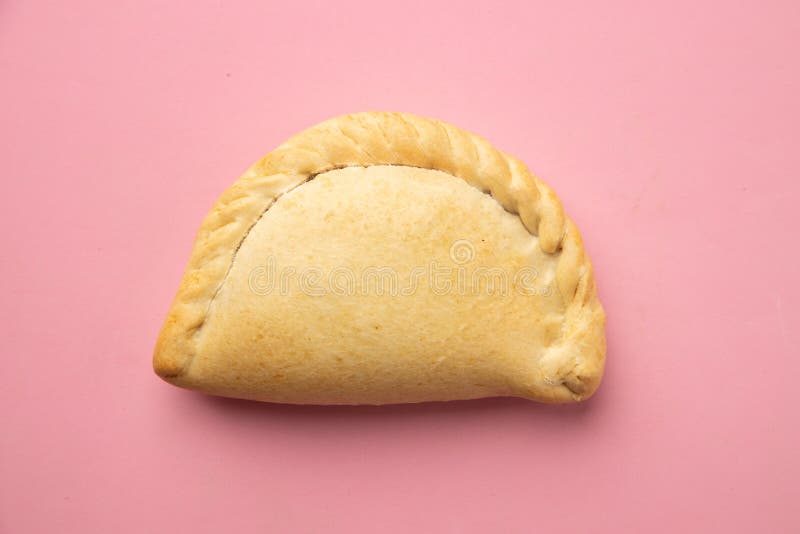 Delicious and Fresh Puff Pastry on the Pink Surface Stock Image - Image ...