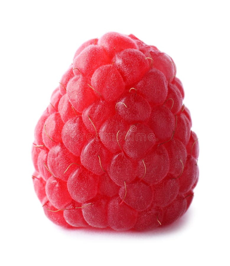 Delicious Fresh Ripe Raspberry Isolated Stock Photo - Image of organic ...