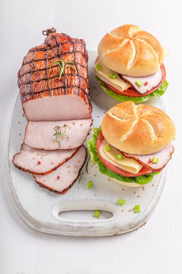 Delicious and Fresh Sandwich for Morning Breakfast Stock Photo - Image ...