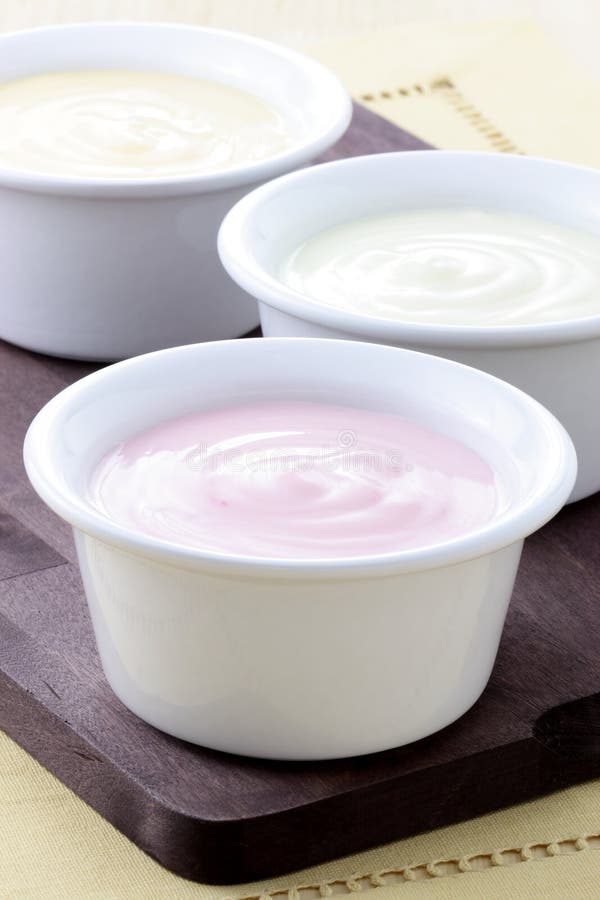 Delicious fresh yogurt stock image. Image of diary, dessert - 20374019