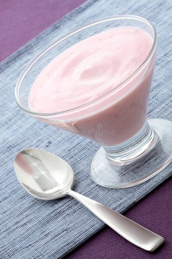 Delicious fresh yogurt stock image. Image of dishware - 20928867