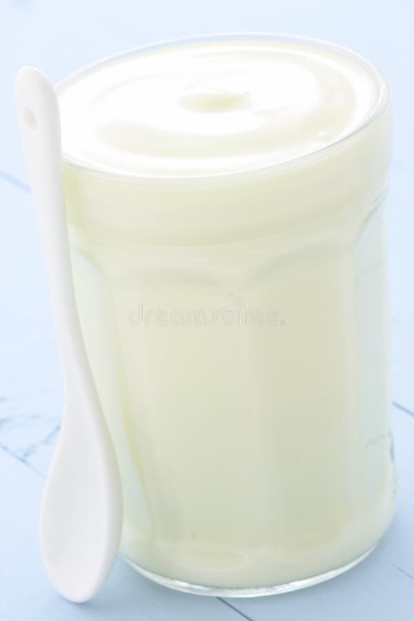 Delicious fresh yogurt stock image. Image of glass, nutrition - 26712949
