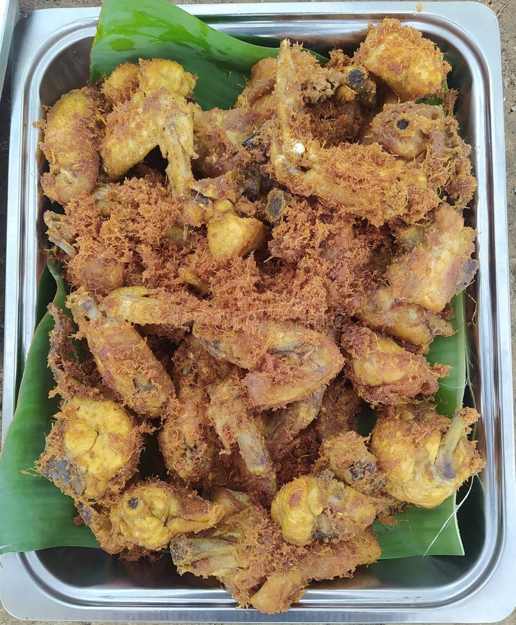 Delicious Fried Chicken in Indonesia Stock Photo - Image of curry ...