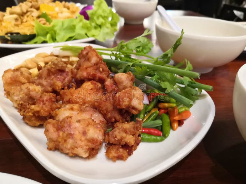 Delicious Fried Chicken Tendon Stock Photo - Image of fried, tendon ...