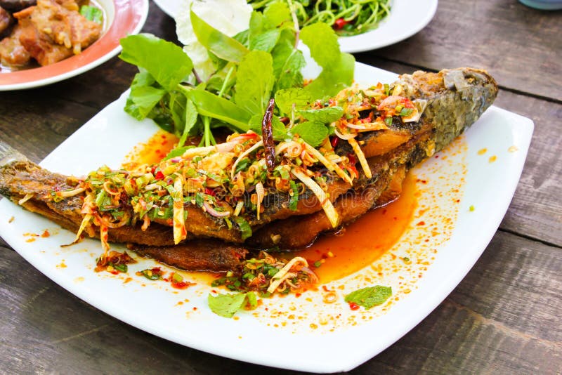 Delicious Fried fish stock image. Image of lunch, nutrition - 19337233