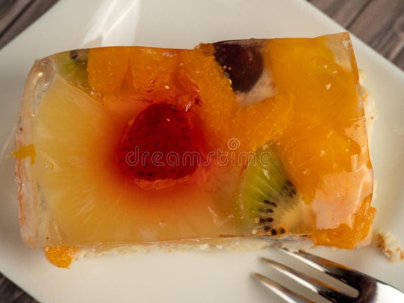 Delicious Fruit Cake. Sweet Fruit Cake for Dessert Stock Image - Image ...